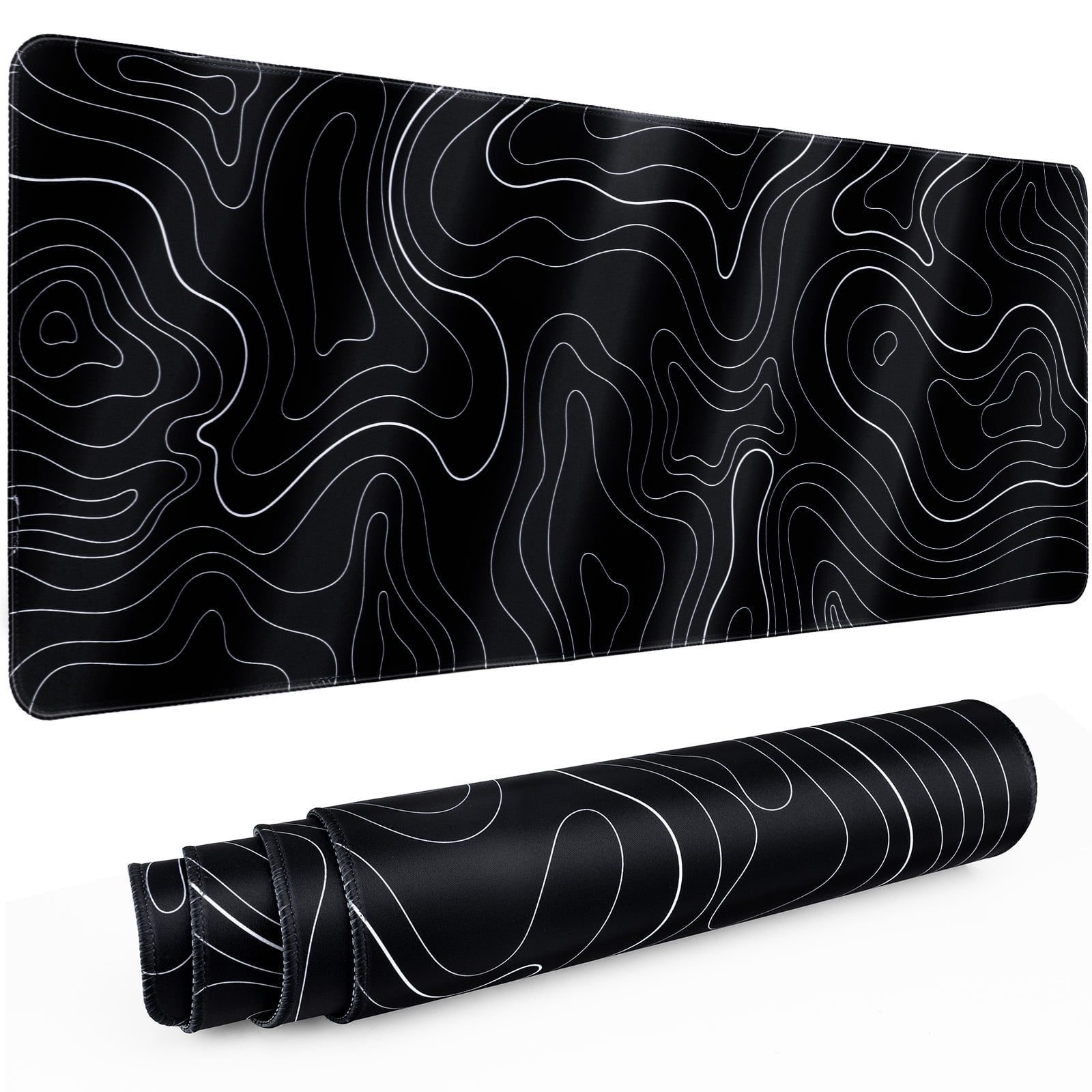 Tecfino Gaming Mouse Pad with Stitched Edges,31.5" x 11.8" Extended ...