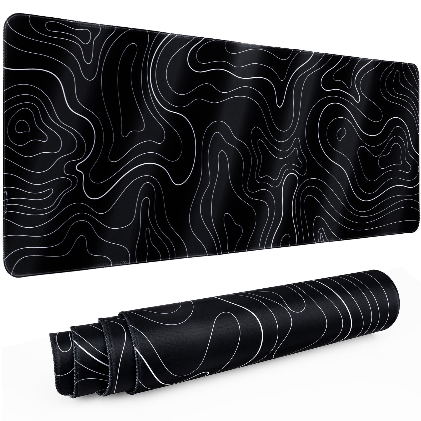 Tecfino Gaming Mouse Pad with Stitched Edges,31.5" x 11.8" Extended ...