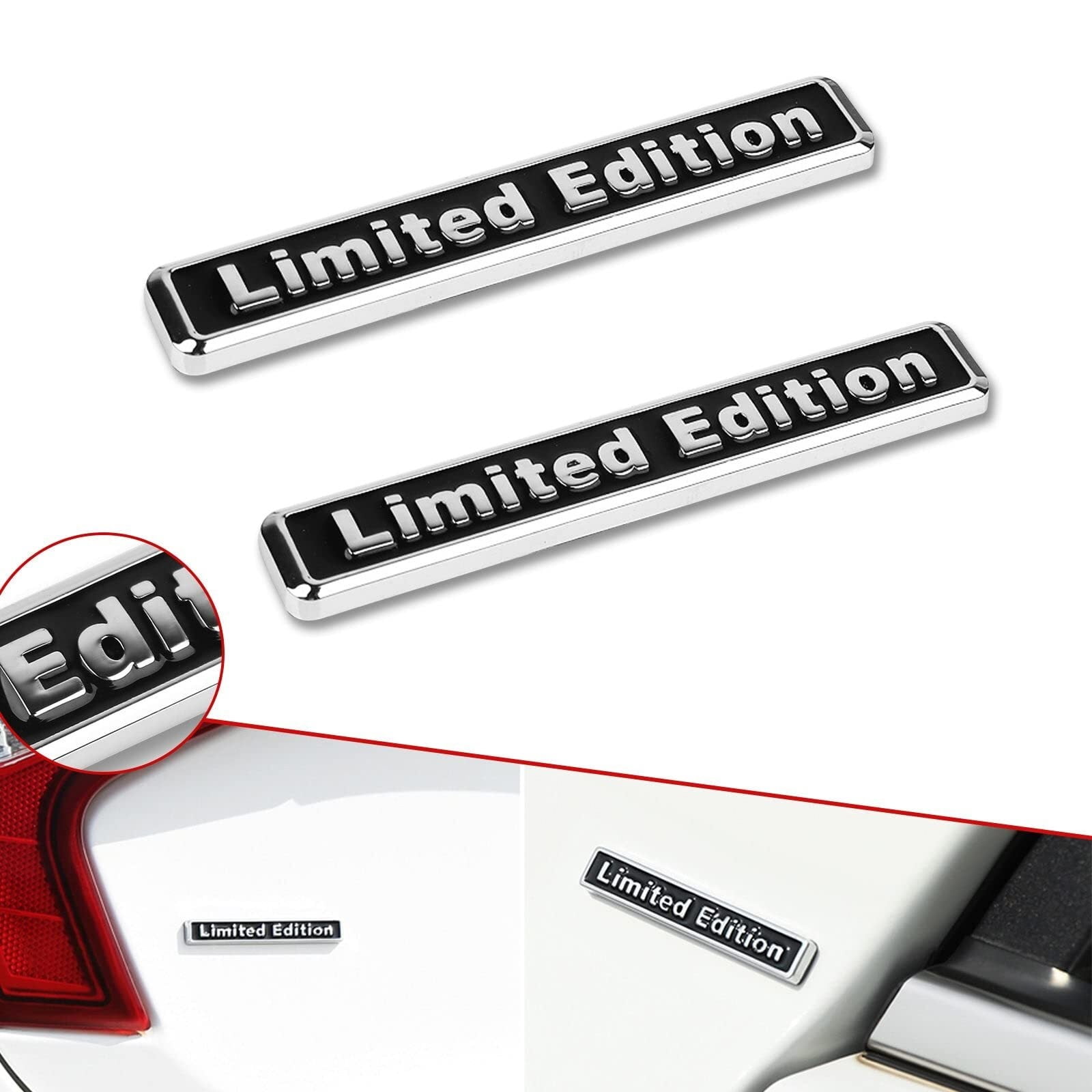 Tech 2pcs Universal Limited Edition Logo Emblem Metal Badge Sticker ...