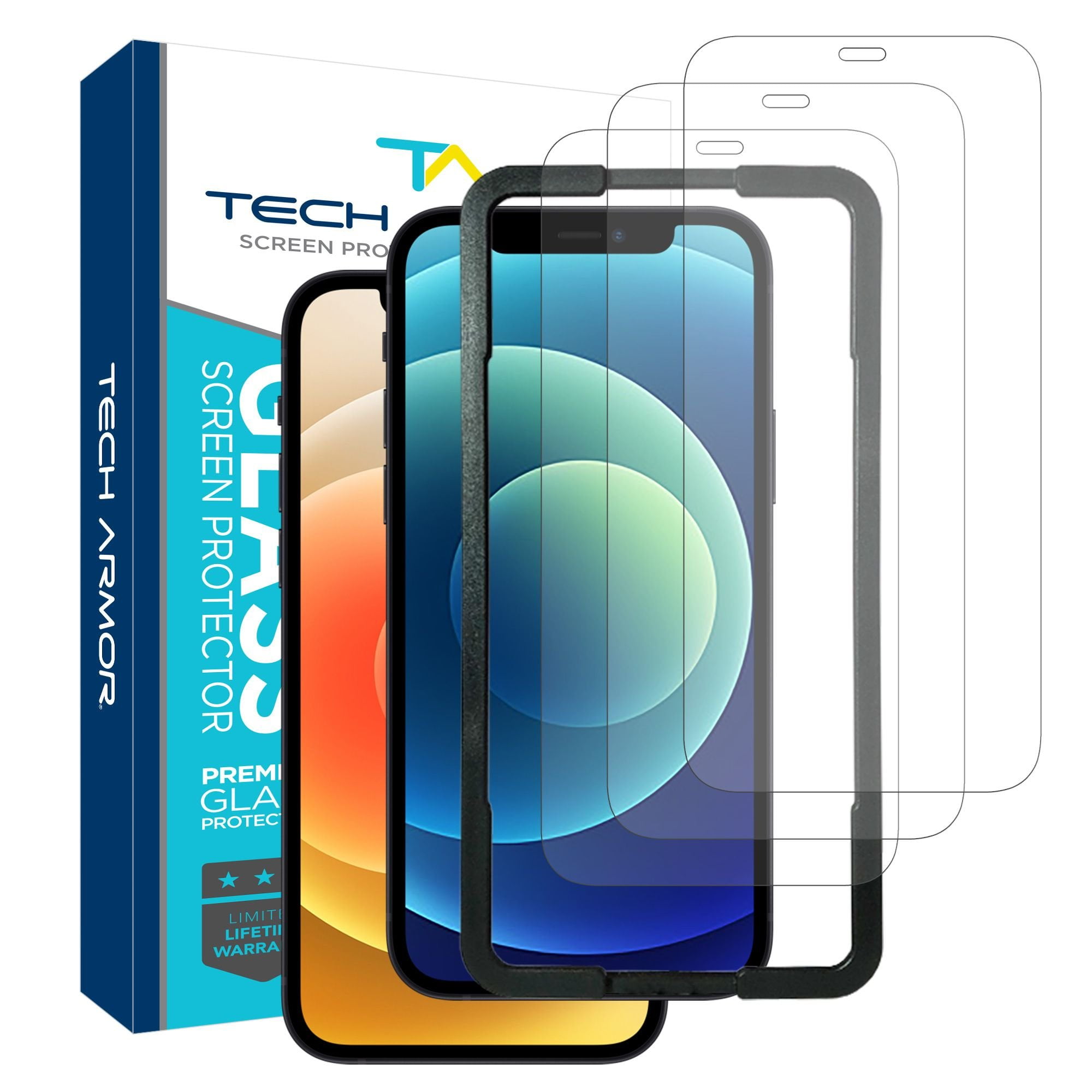 Tech Armor Ballistic Glass Screen Protector Designed for Apple iPhone ...