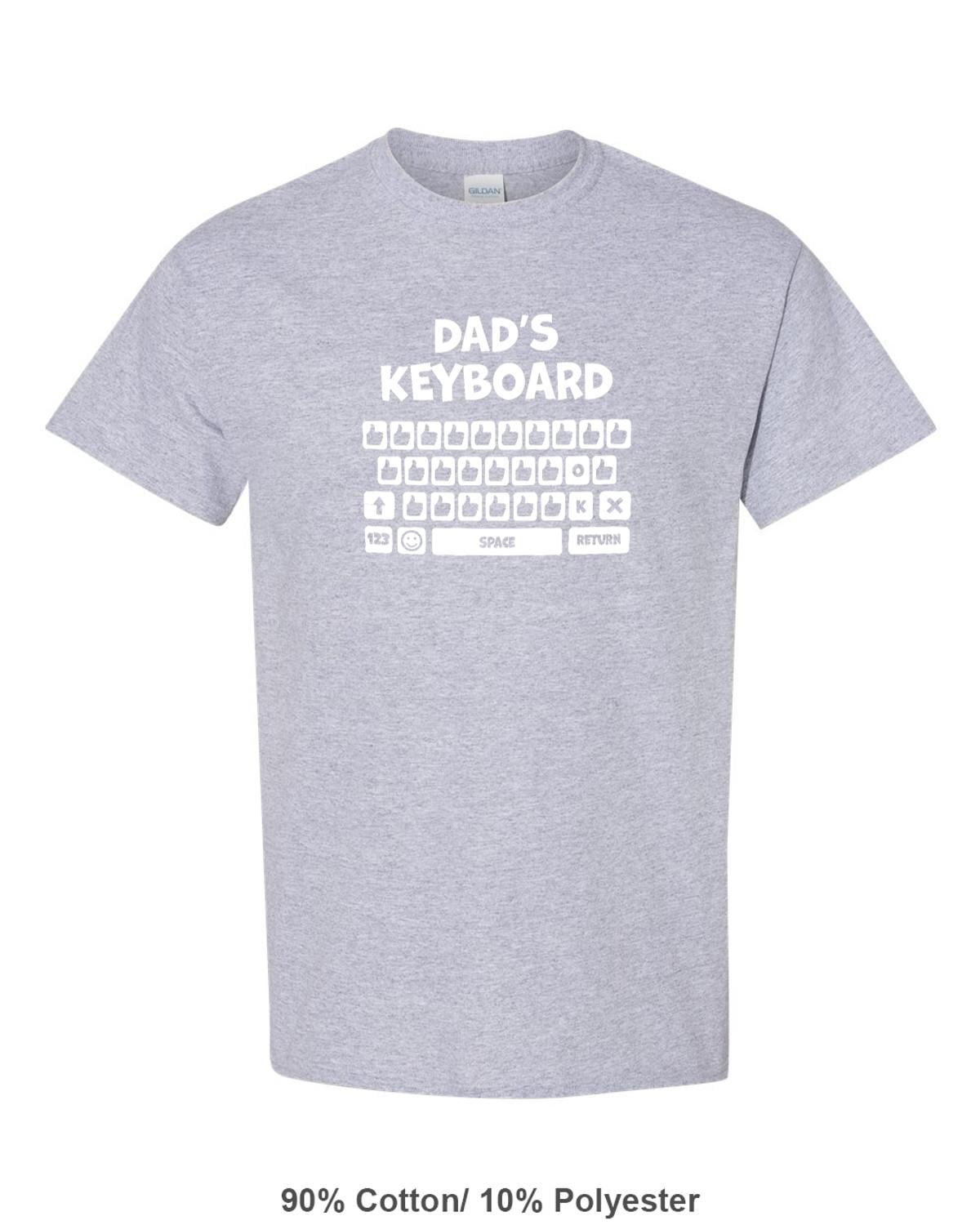 Tech Dad Graphic With Funny Keyboard Layout Command Mood T-Shirt, for ...