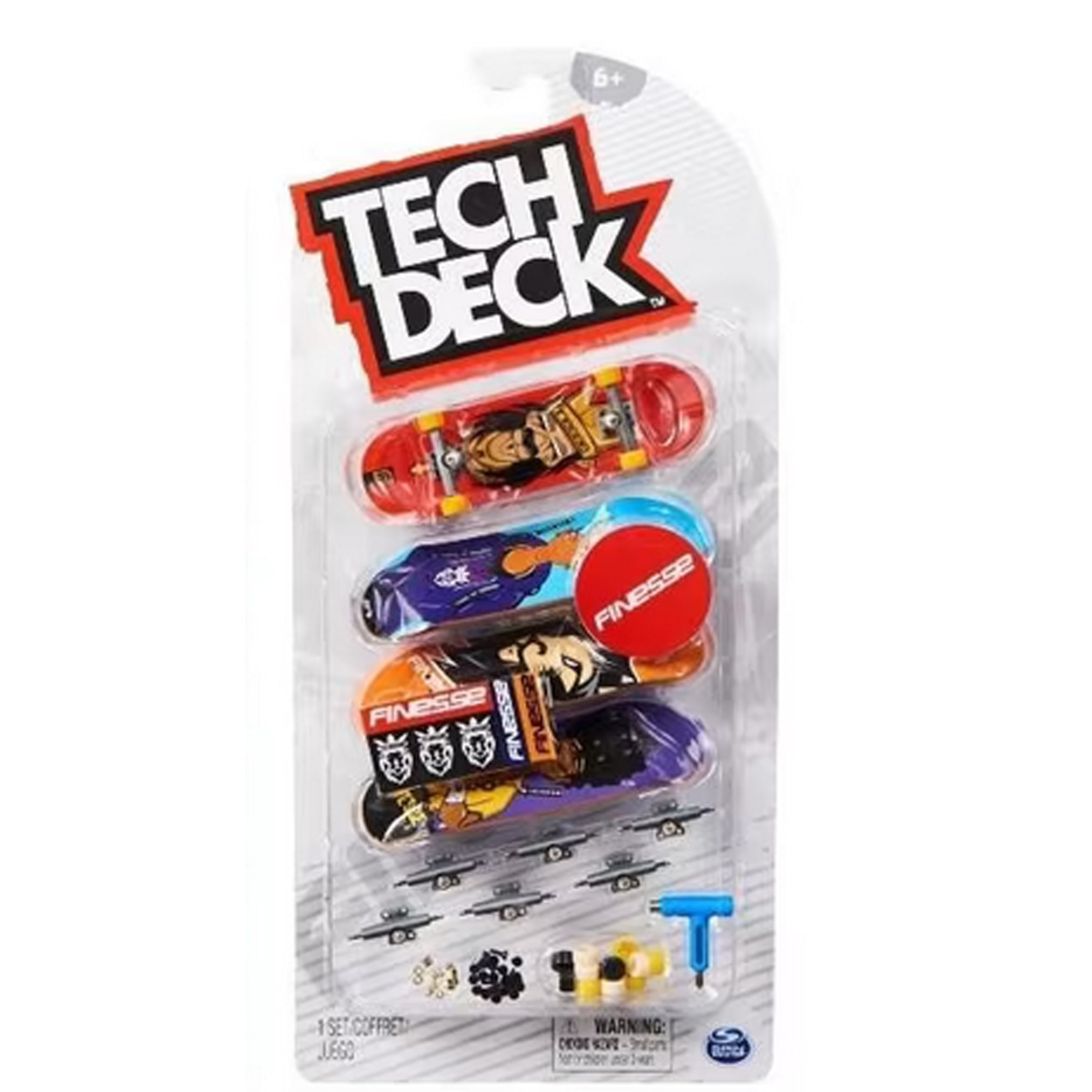 Tech Deck, 2023 Ultra DLX Fingerboard 4-Pack, Finesse Skateboards ...