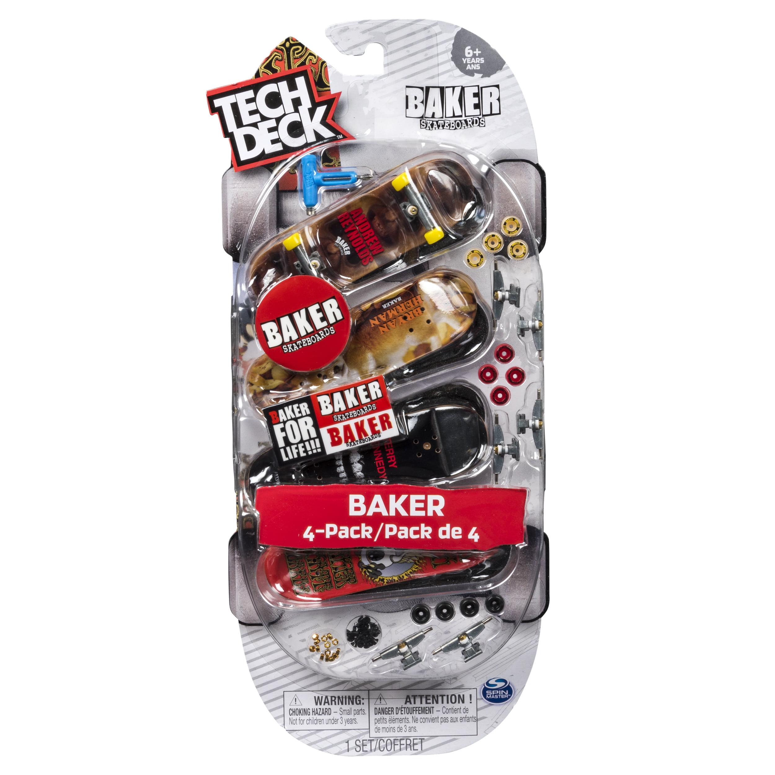 Tech Deck - 96mm Fingerboards - 4-Pack – Baker - Walmart.com