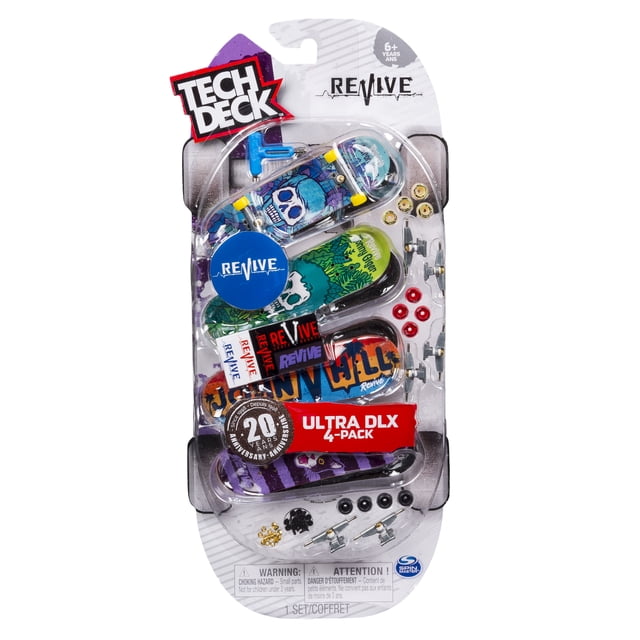 Tech Deck - 96mm Fingerboards - 4-Pack – Revive - Walmart.com