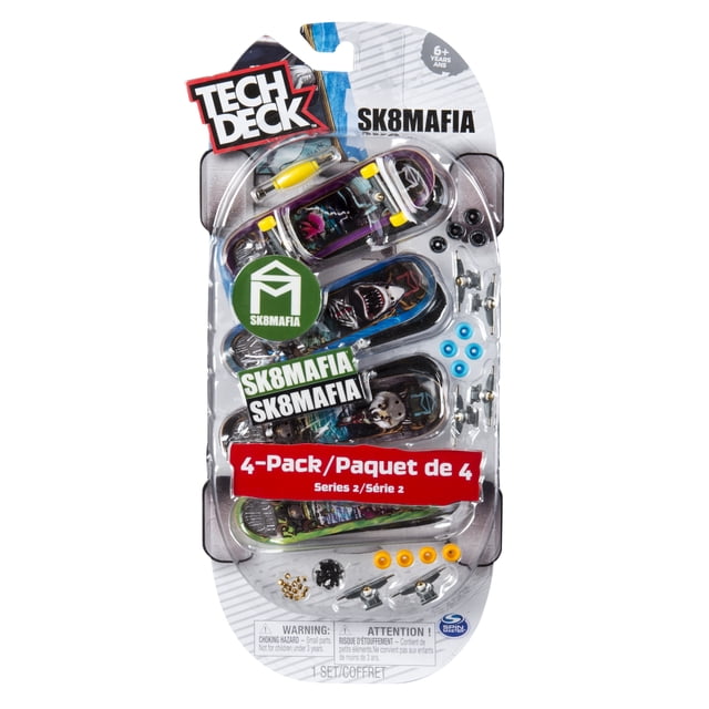 Tech Deck - 96mm Fingerboards - 4-Pack - Sk8mafia - Walmart.com