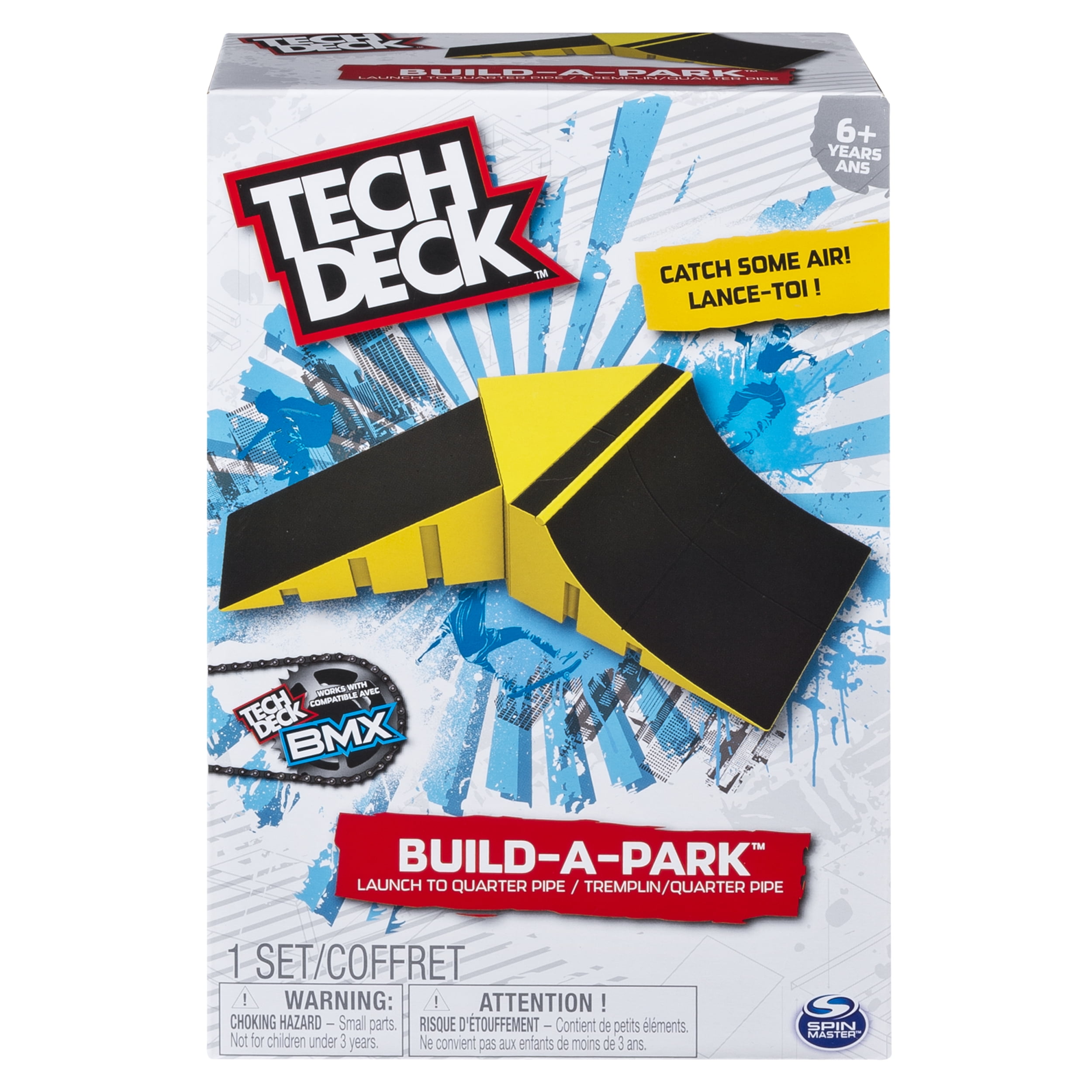 Tech Deck - Build-A-Park - Launch to Quarter Pipe (Yellow) - Walmart.com