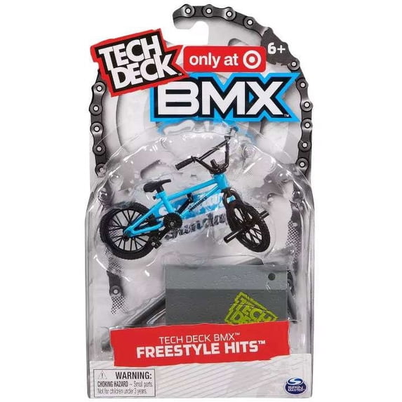 Spin Master Games Tech Deck BMX Freestyle Hits Mini Finger Bike, Blue ...
