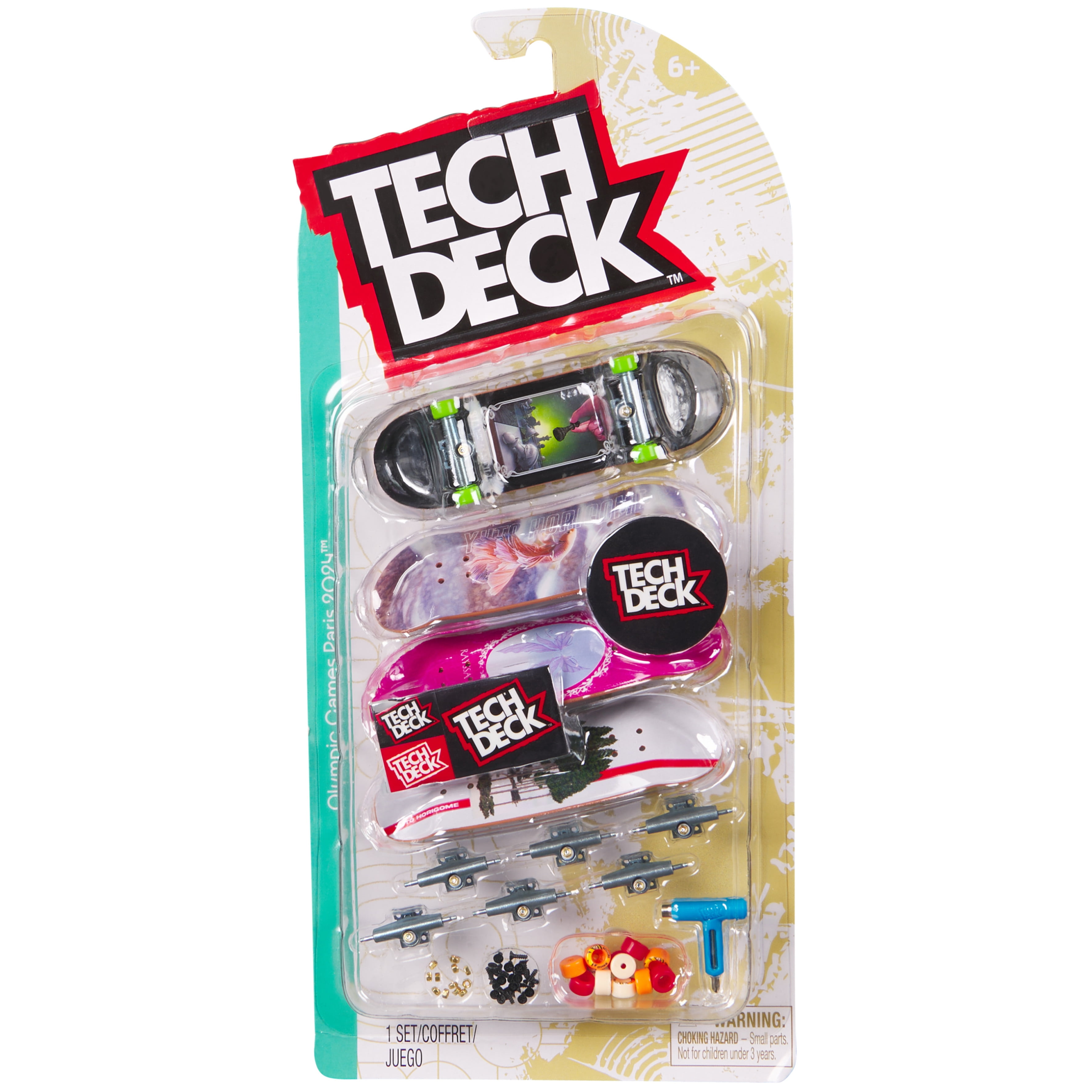 Tech Deck, Olympic Games Paris 2024, Ultra DLX Fingerboard 4-Pack ...