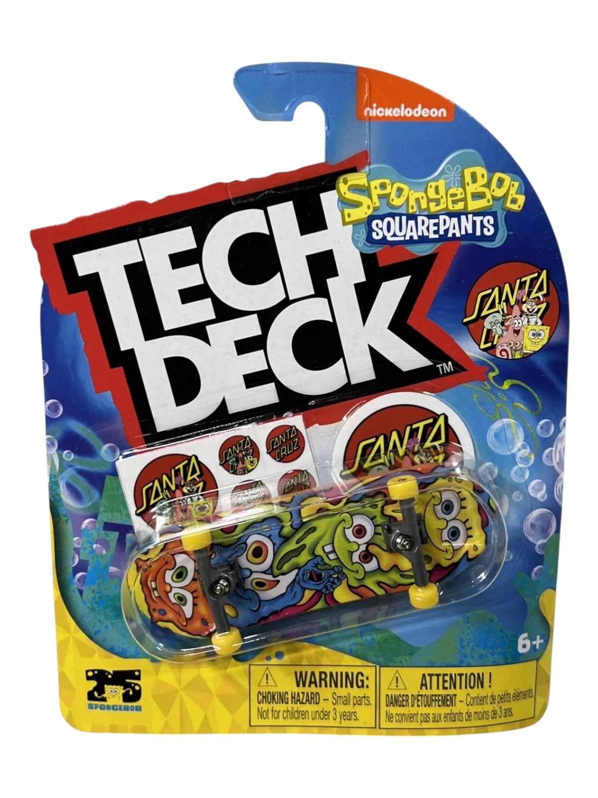 Tech Deck SpongeBob x Santa Cruz Fingerboards - Acid Melt Spongebob ...