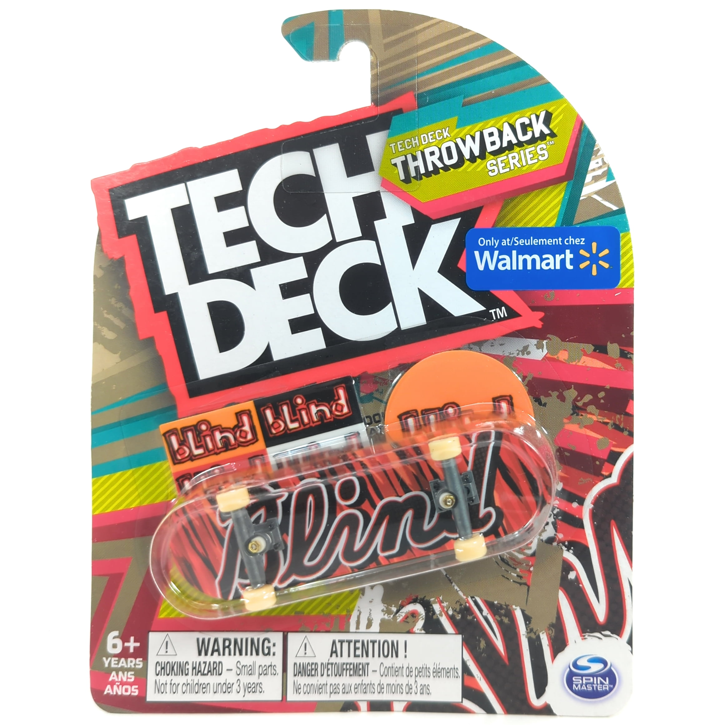 Tech Deck Throwback Series Blind Skateboards Stripes Red Black ...