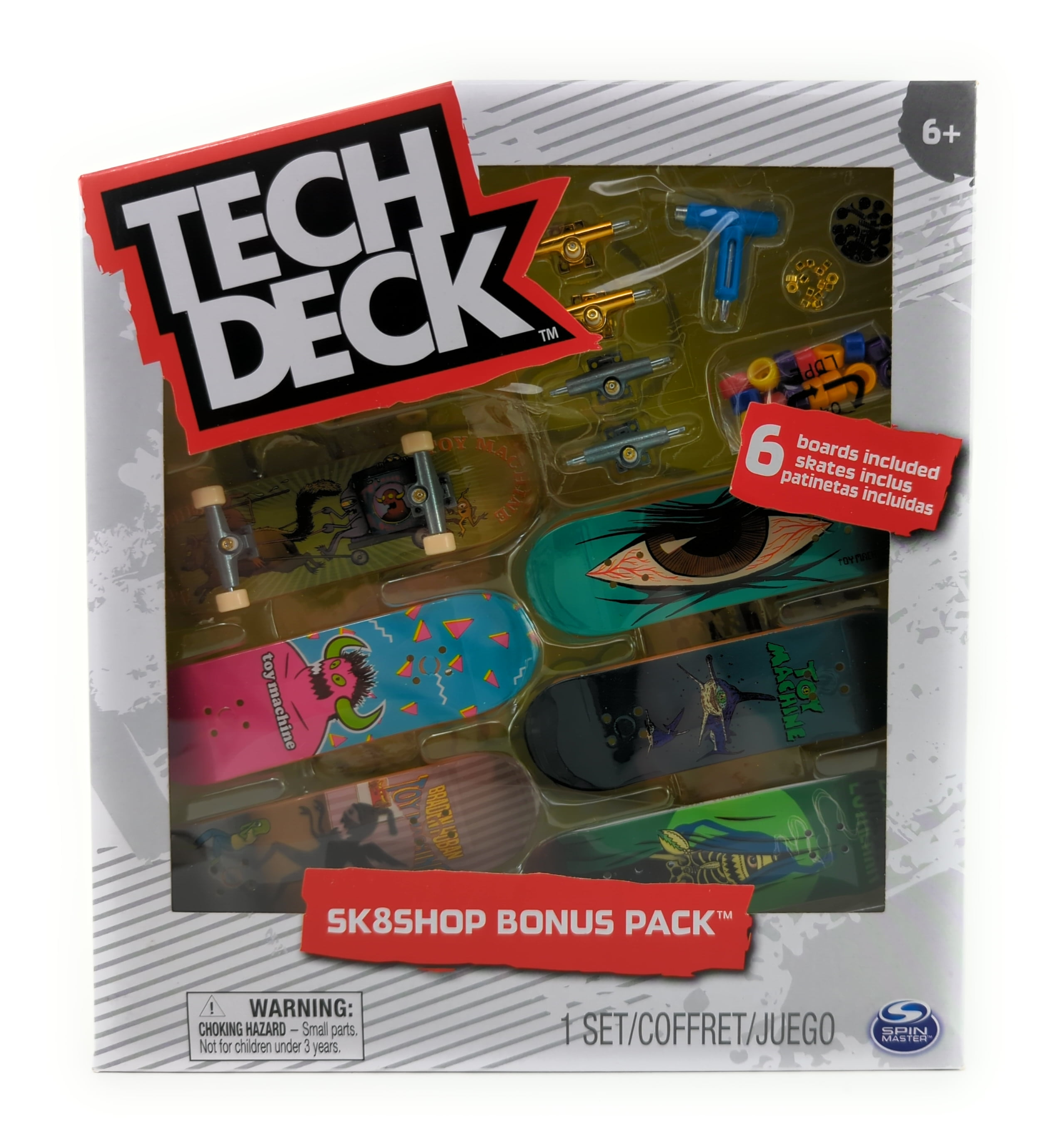 Tech Deck Toy Machine Skateboards Sk8shop Bonus Pack Fingerboards ...