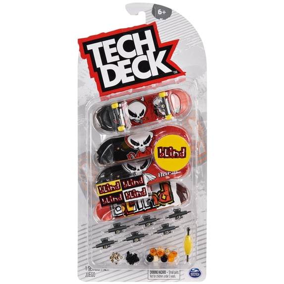 Tech Deck, Ultra DLX Fingerboard 4-Pack, Blind Skateboards ...