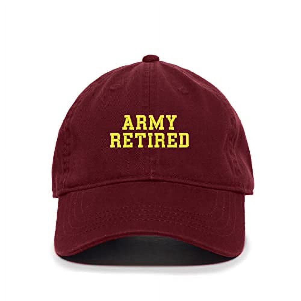 Tech Design Army Retired Baseball Cap Embroidered Cotton Adjustable Dad ...