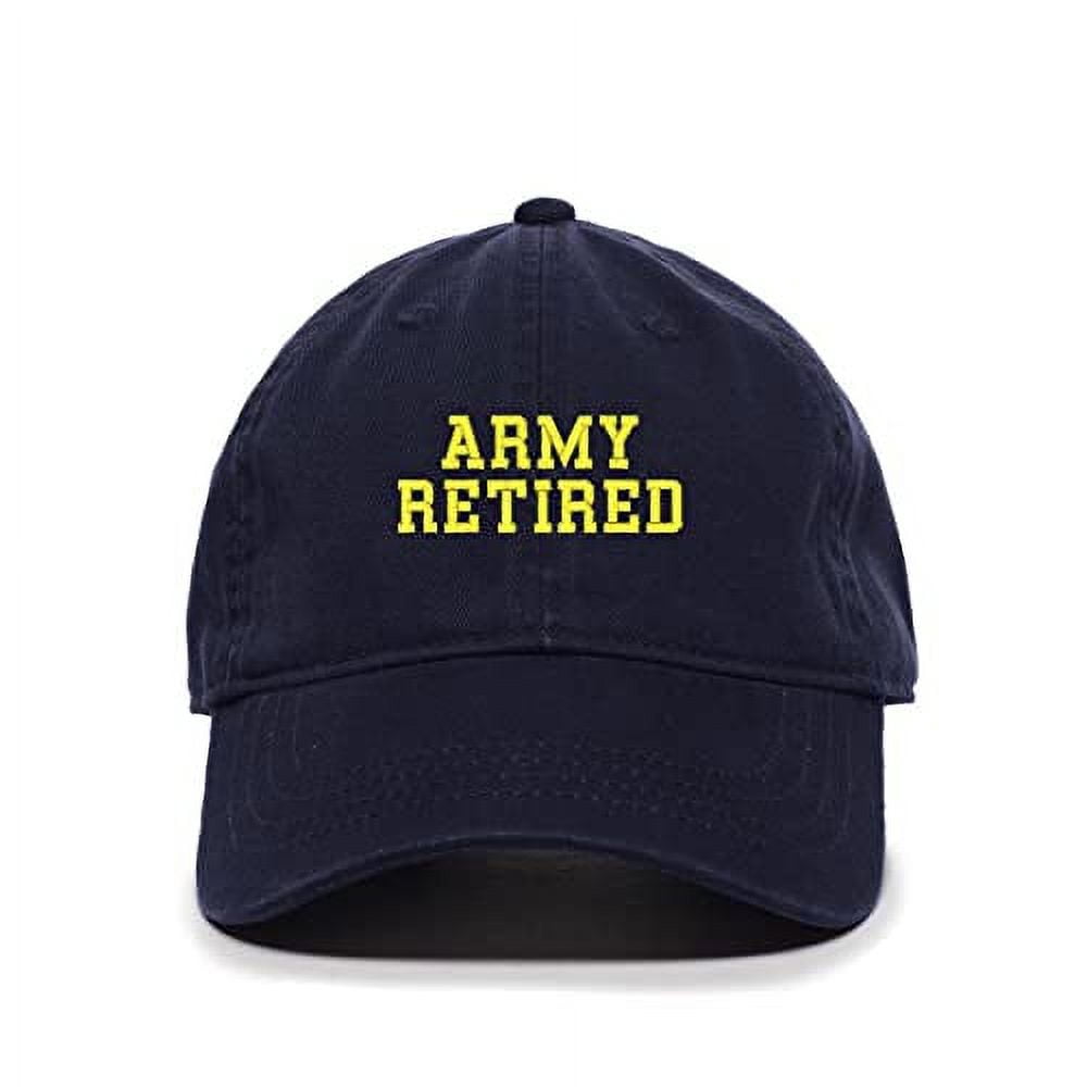 Tech Design Army Retired Baseball Cap Embroidered Cotton Adjustable Dad ...