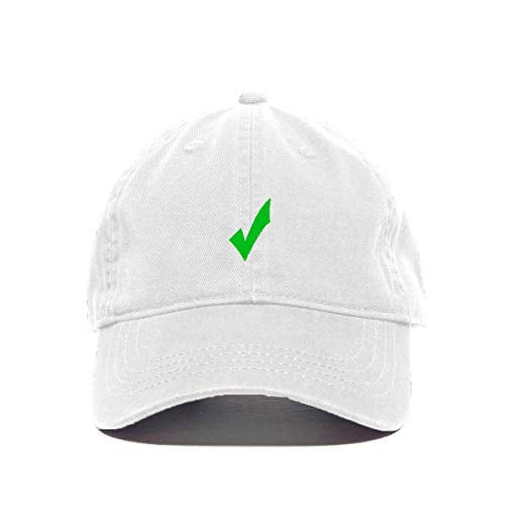 Tech Design Check Mark Baseball Cap Embroidered Cotton Adjustable Dad ...