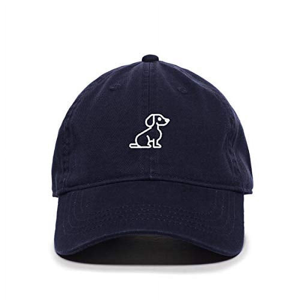 Tech Design Dog Baseball Cap Embroidered Cotton Adjustable Dad Hat Navy ...