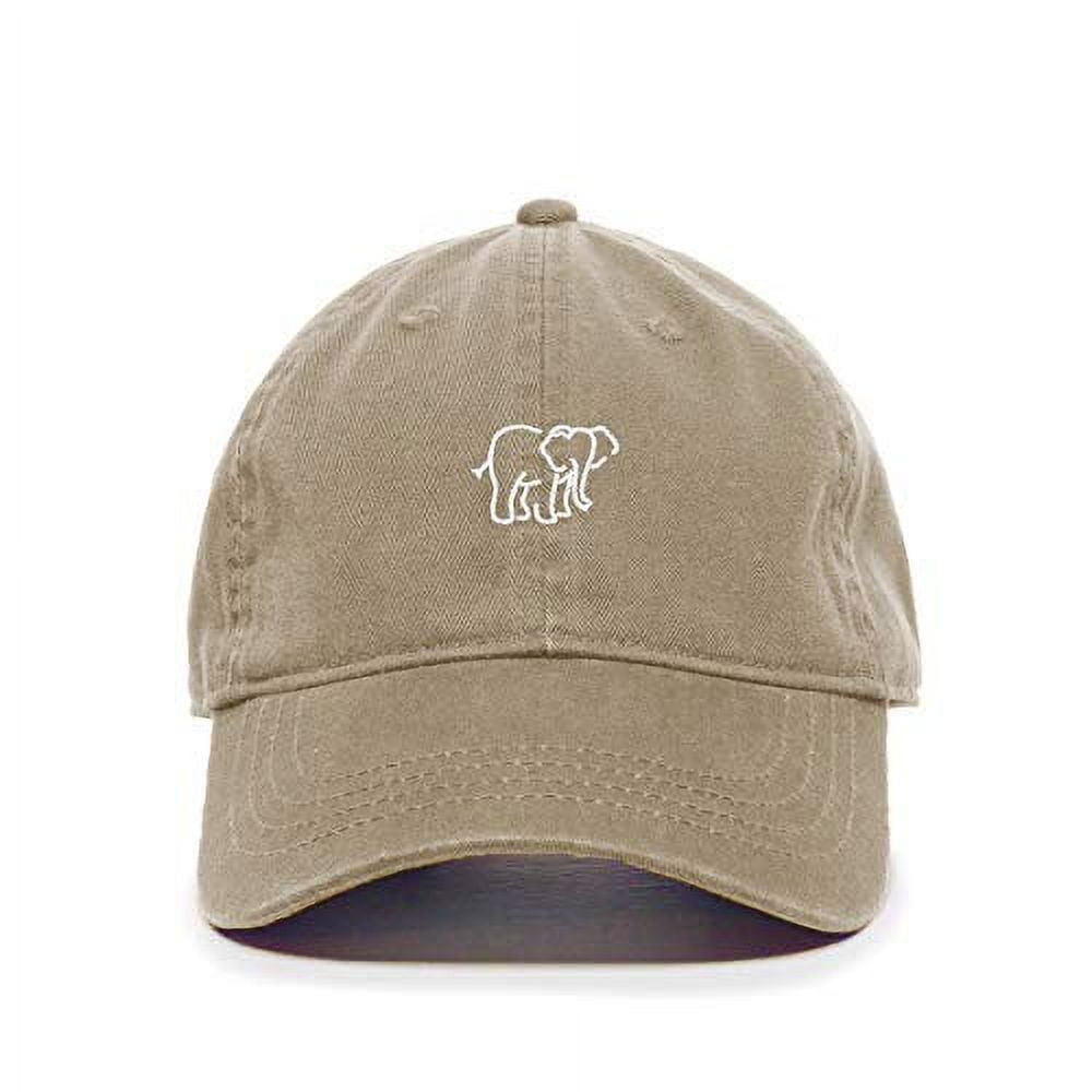 Tech Design Elephant Baseball Cap Embroidered Cotton Adjustable Dad Hat ...