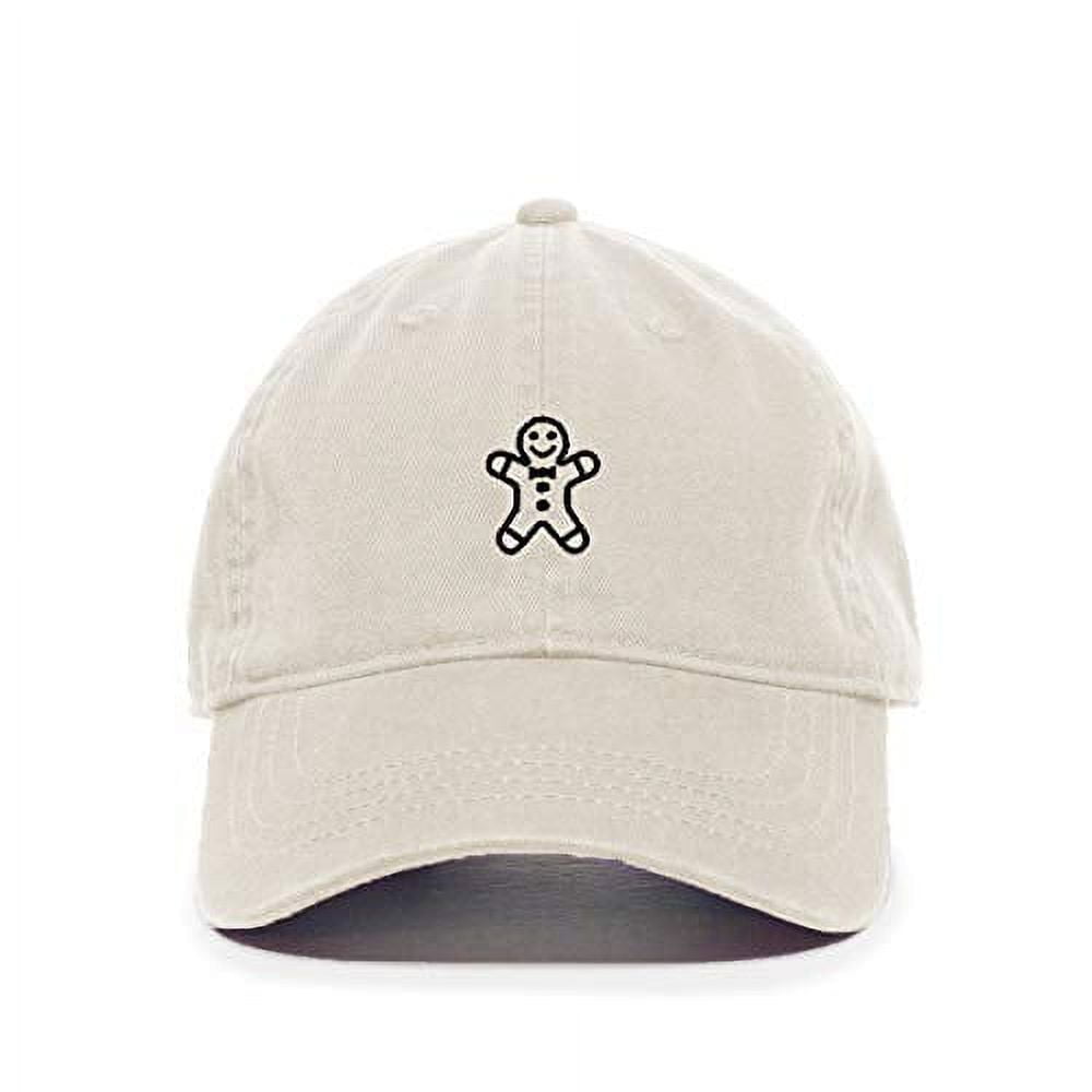 Tech Design Gingerbread Man Baseball Cap Embroidered Cotton Adjustable ...