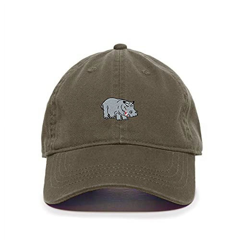 Tech Design Hippopotamus Baseball Cap Embroidered Cotton Adjustable Dad ...