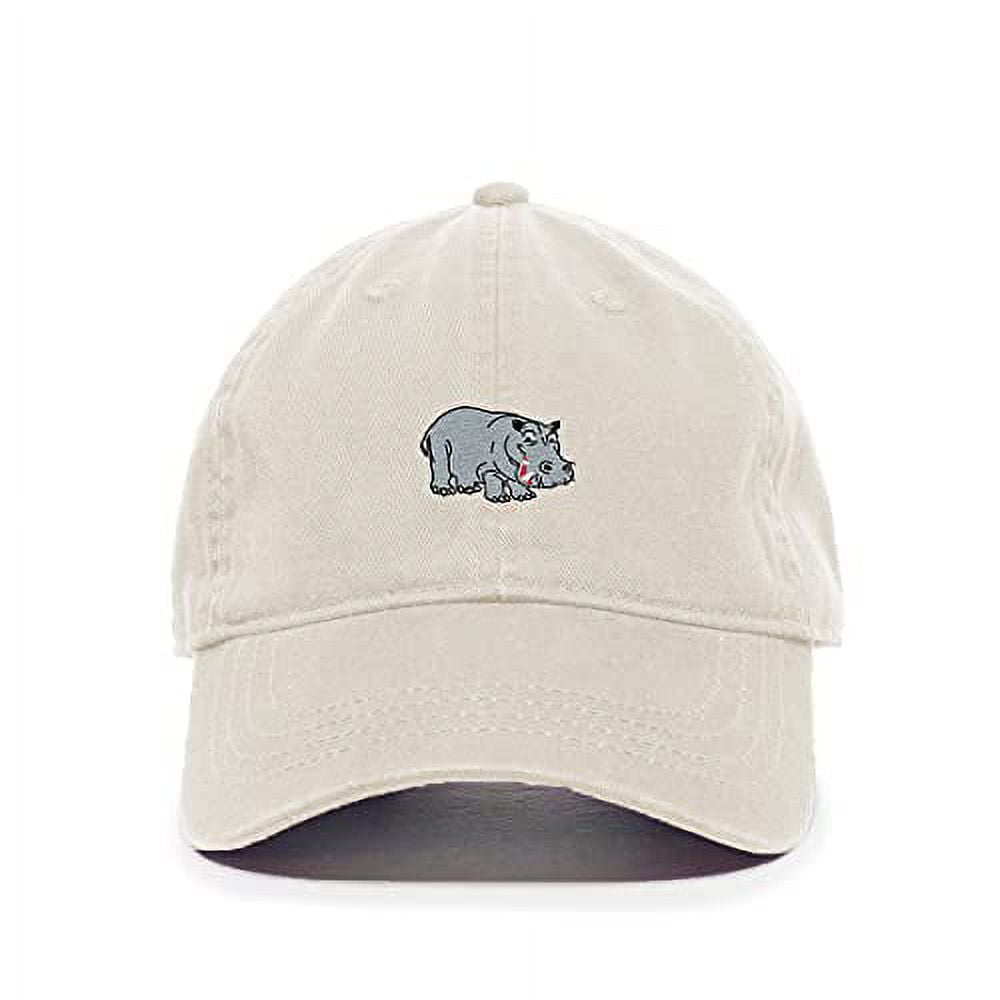 Tech Design Hippopotamus Baseball Cap Embroidered Cotton Adjustable Dad ...