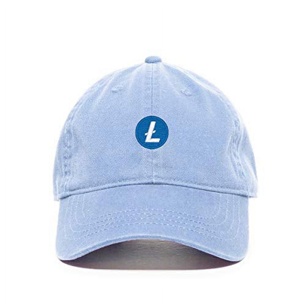 Tech Design Litecoin Cryptocurrency Baseball Cap Embroidered Cotton ...