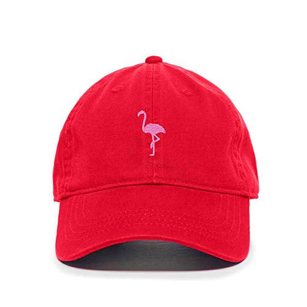 Tech Design Pink Flamingo Baseball Cap Embroidered Cotton Adjustable ...
