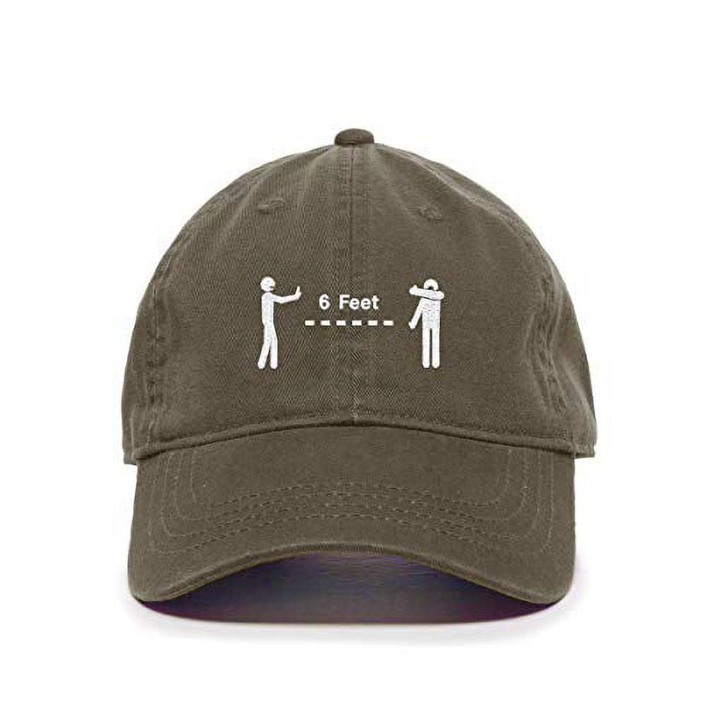 Tech Design Social Distancing 6 Feet Baseball Cap Embroidered Cotton ...