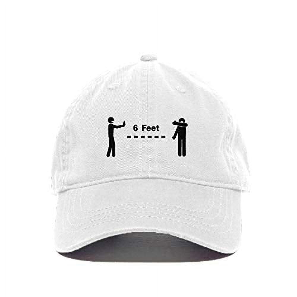 Tech Design Social Distancing 6 Feet Baseball Cap Embroidered Cotton ...