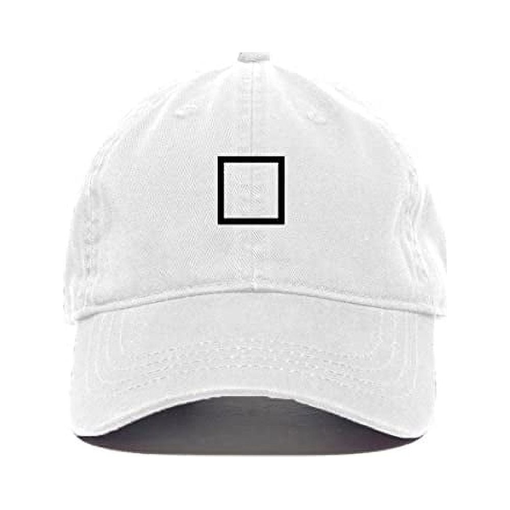 Tech Design Square Korean Letter M Baseball Cap Embroidered Cotton ...