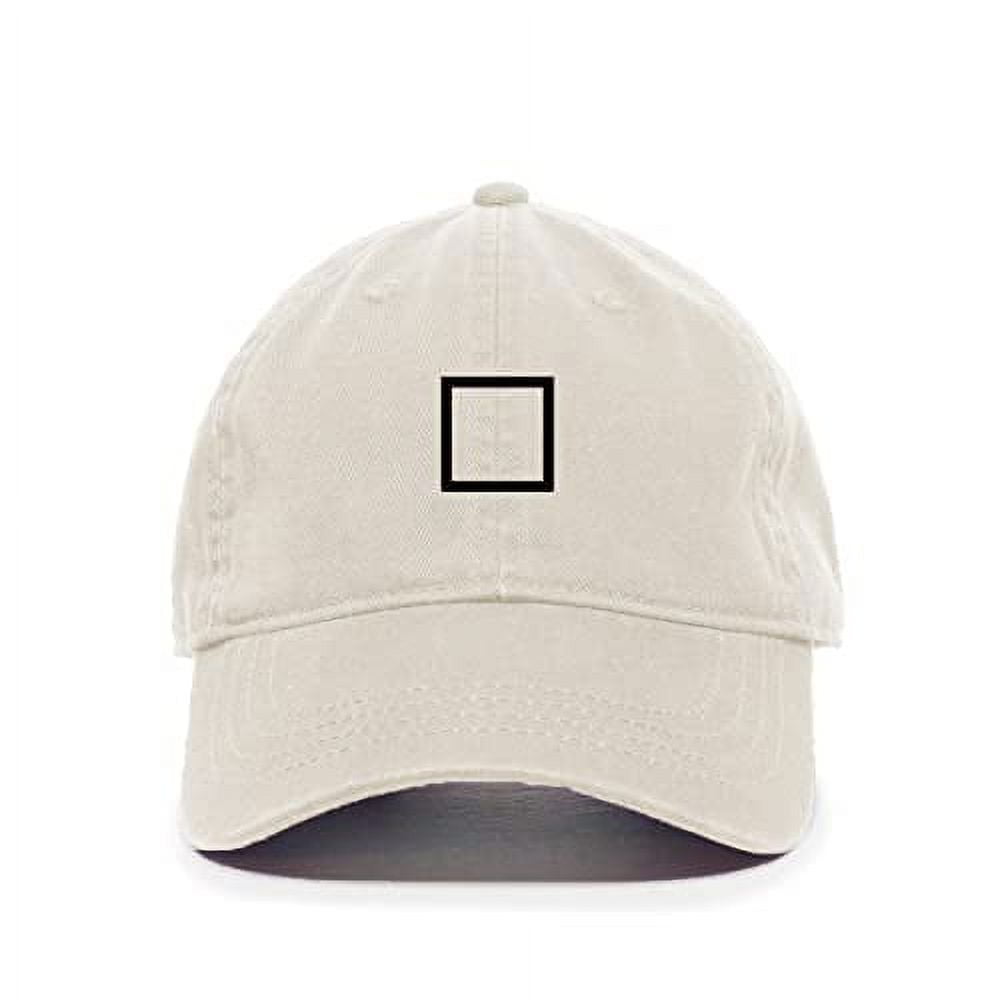 Tech Design Square Korean Letter M Baseball Cap Embroidered Cotton ...