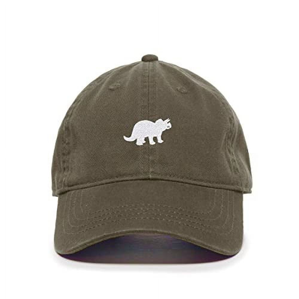 Tech Design Triceratops Dinosaur Baseball Cap Embroidered Cotton ...