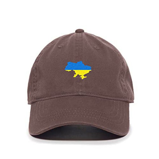 Tech Design Ukraine Map Baseball Cap Embroidered Cotton Adjustable Dad ...