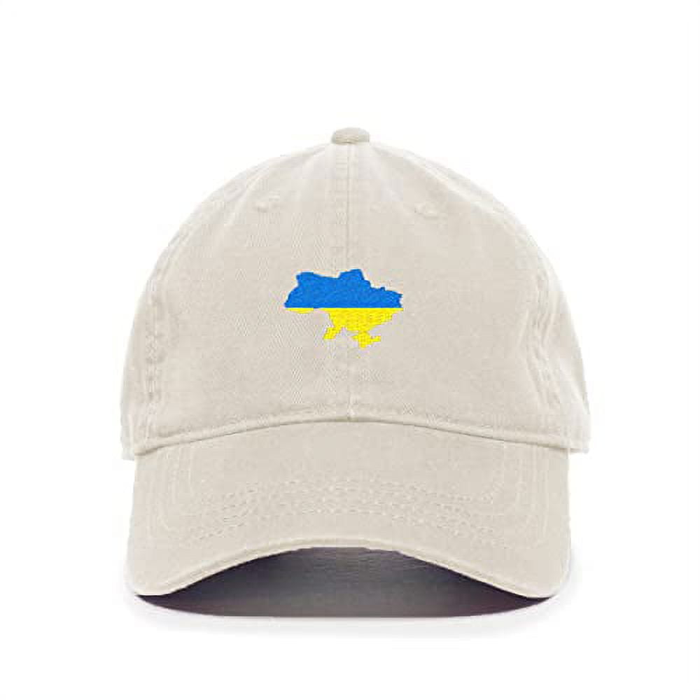 Tech Design Ukraine Map Baseball Cap Embroidered Cotton Adjustable Dad ...