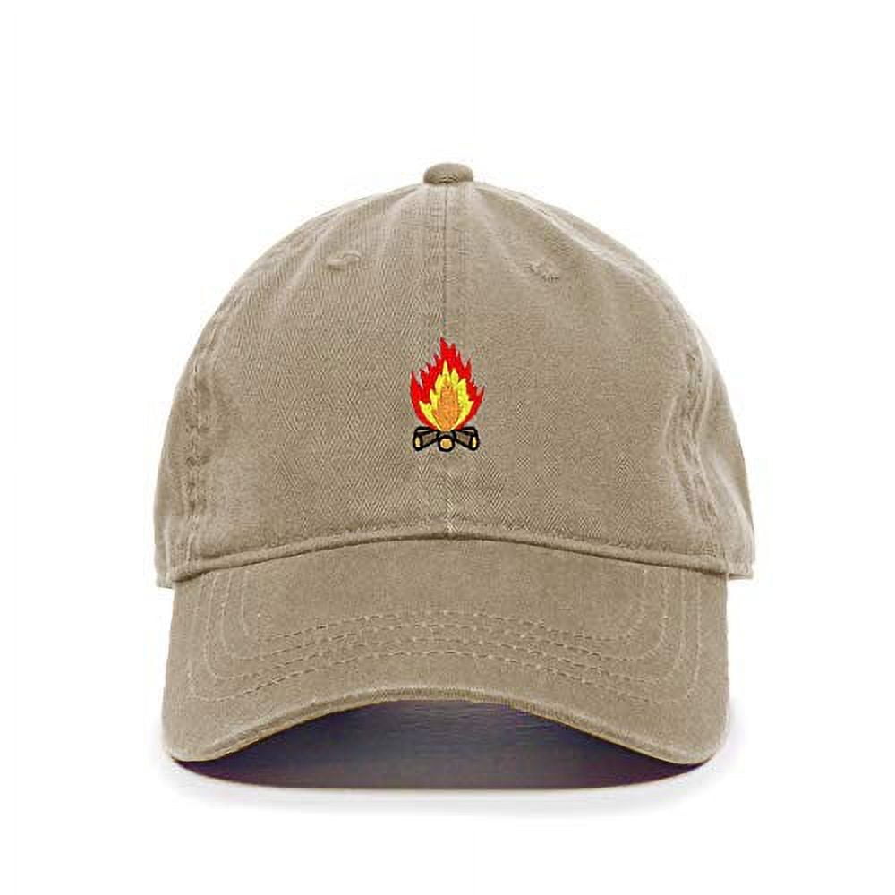 Tech Design Wood Fire Baseball Cap Embroidered Cotton Adjustable Dad ...