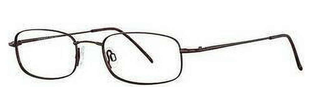 Tech Flex Titanium 1503 Cognac Mens Eyeglass Frames Size 51-19-140 ...