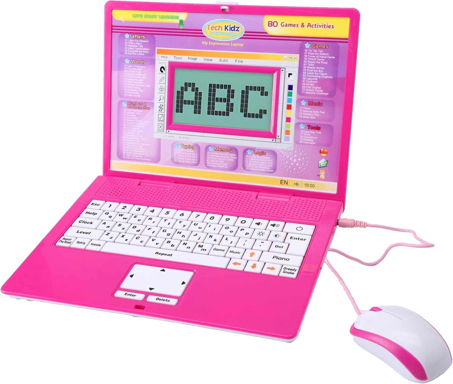 Tech Kidz - STEM Toy Computer Educational Learning Laptop, 80 ...