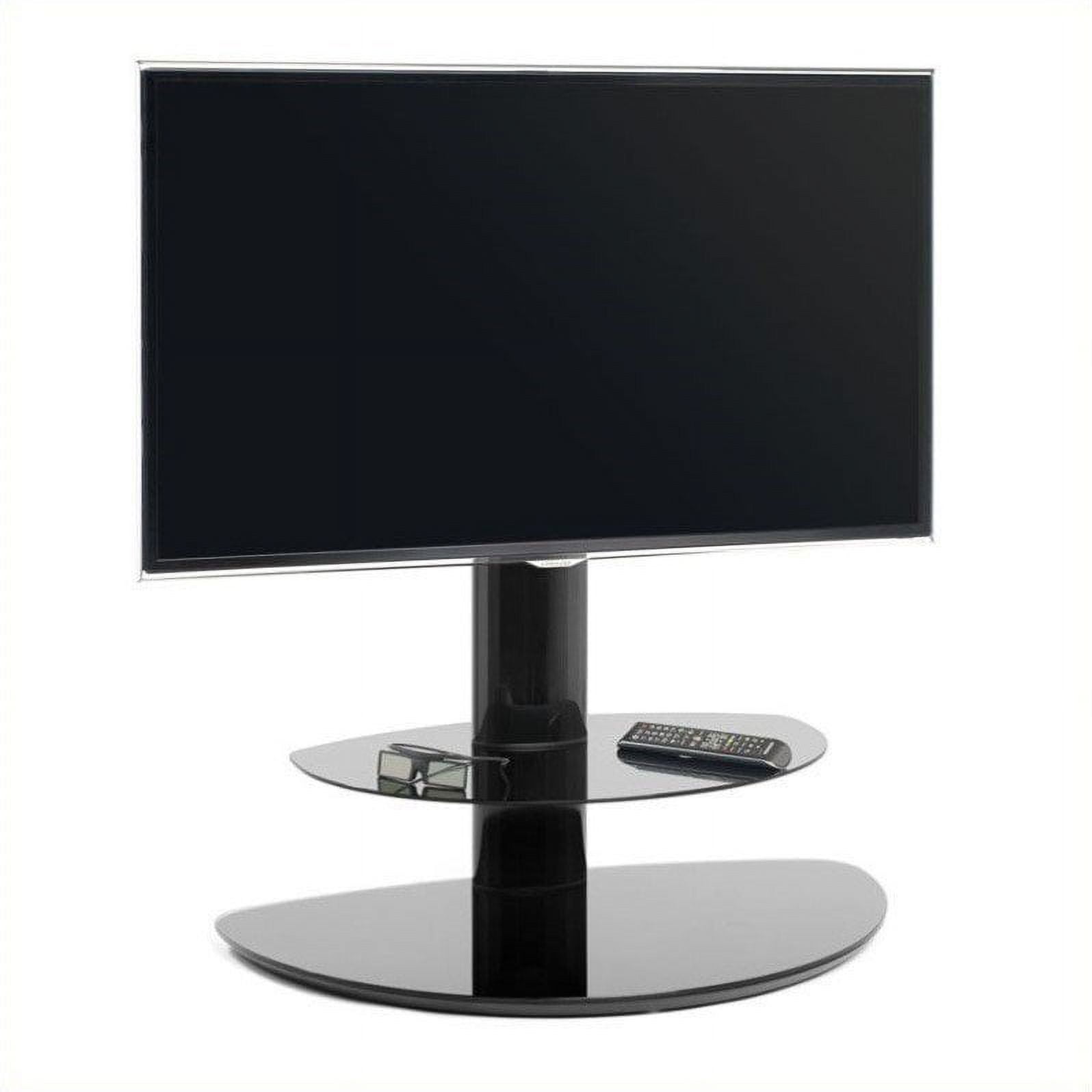 Tech Link Strata Two-Shelf Pedestal TV Stand in Black - Walmart.com