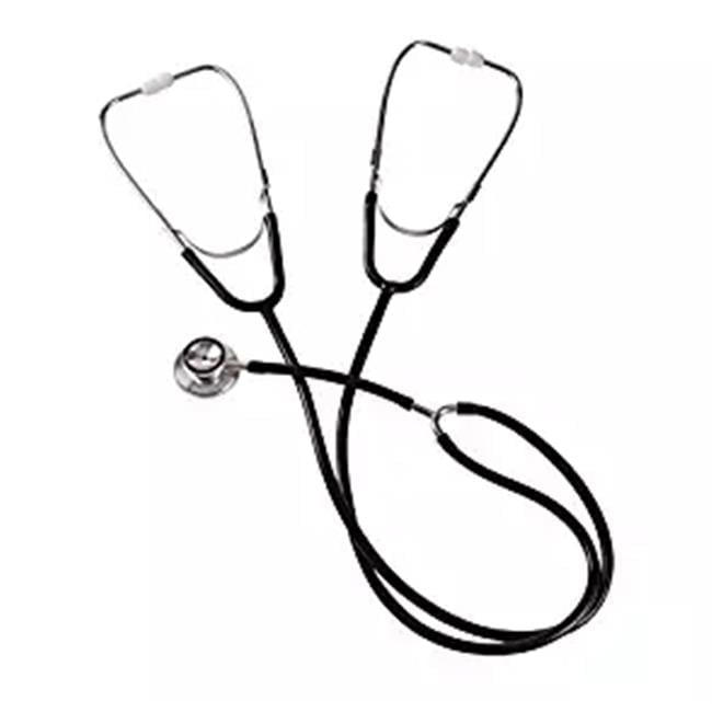 Tech Med 1204 22 in. Teaching Dual Head Stethoscope, Black - Walmart.com