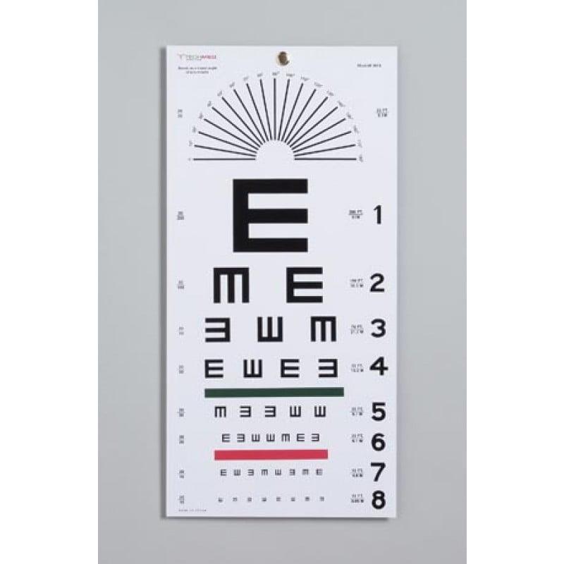 Tech Med 20' Eye Chart Iletiren - Walmart.com