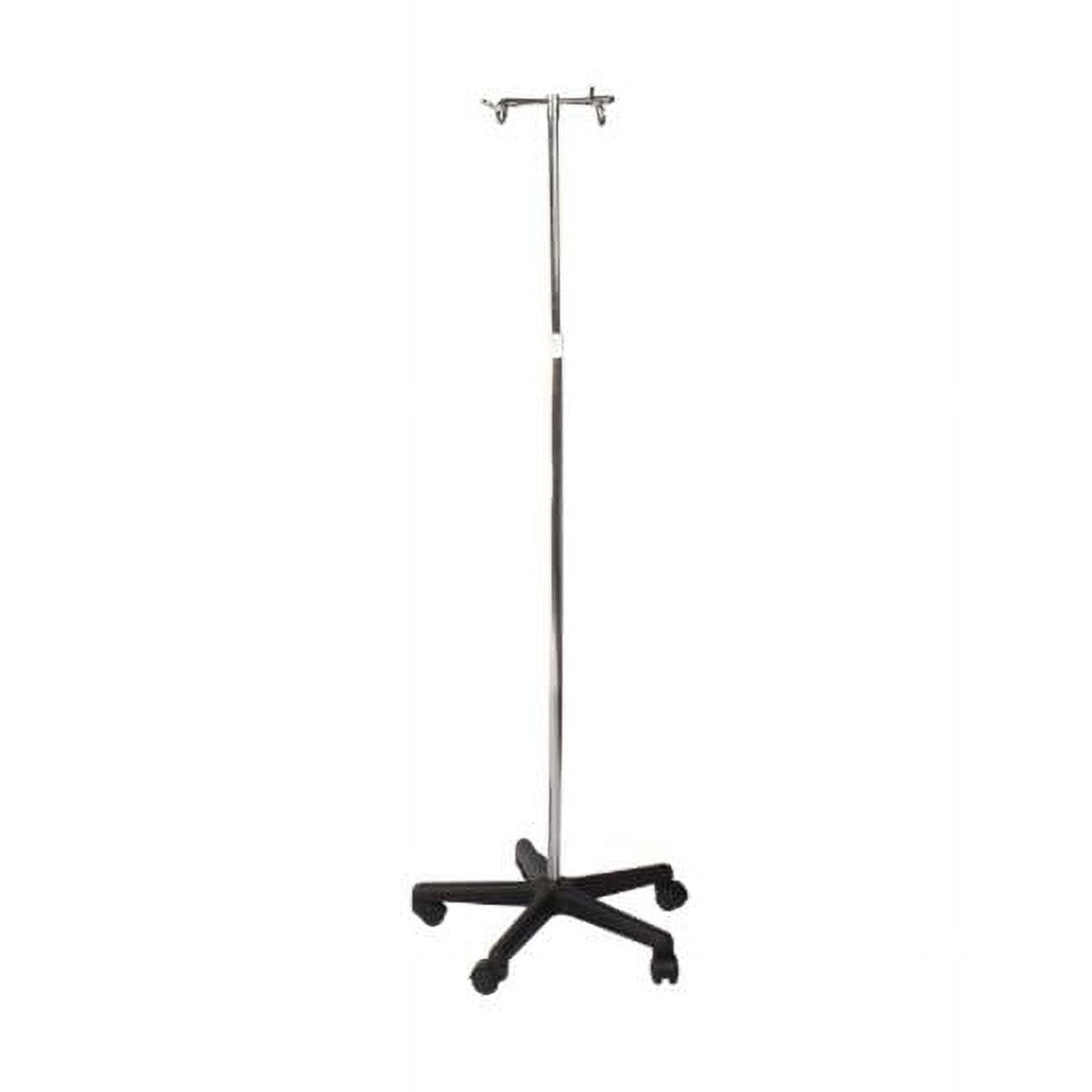 Tech Med 4355 IV Stand with 2 Hook & 5 Leg Base - Walmart.com