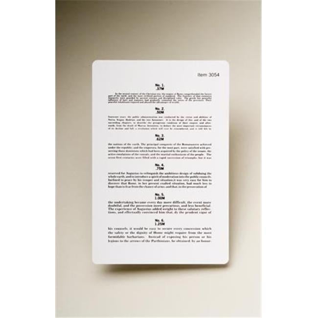 Tech Med Plastic Jaeger Eye Chart - Walmart.com