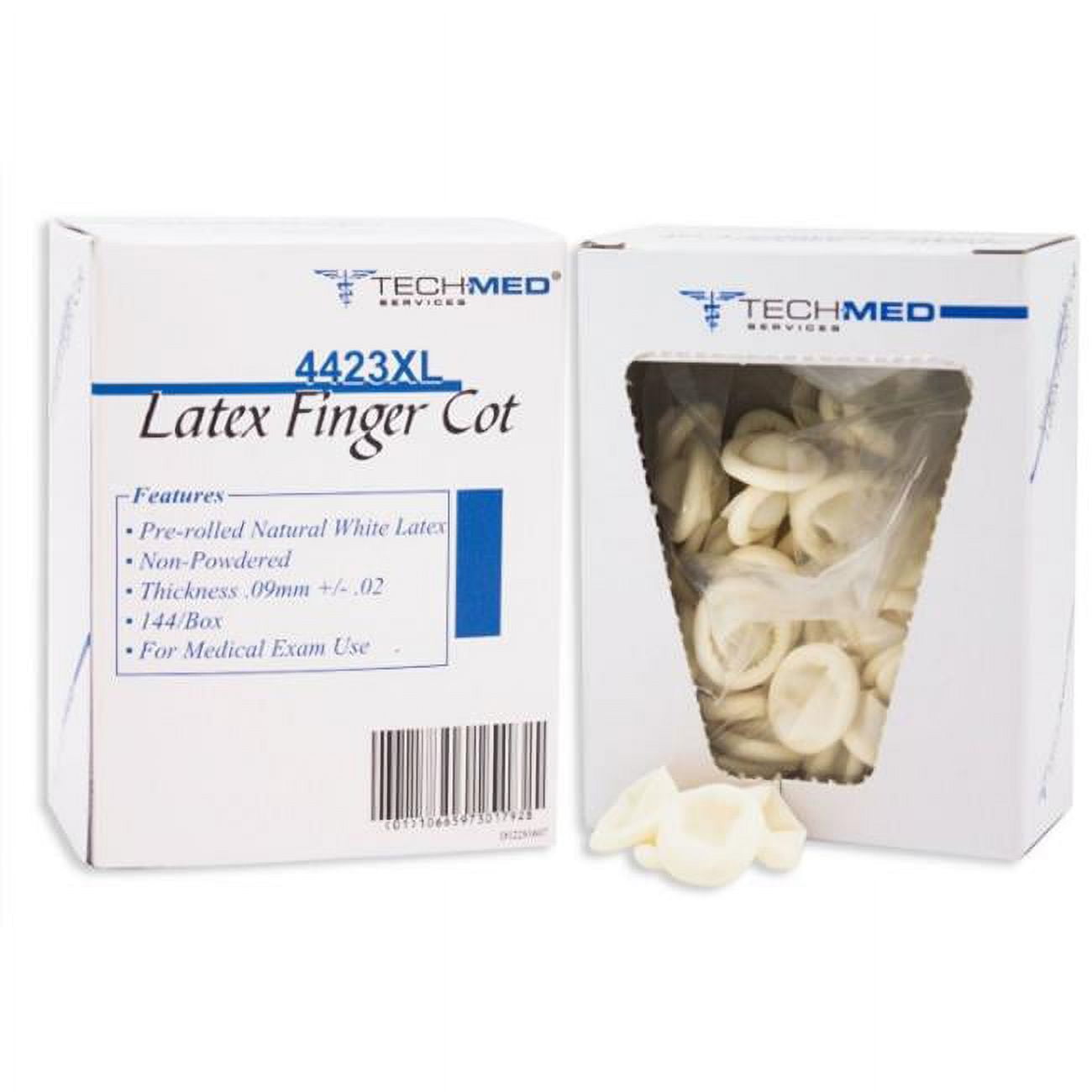 Tech Med Pre Rolled Latex Finger Cot, Extra Large - Walmart.com