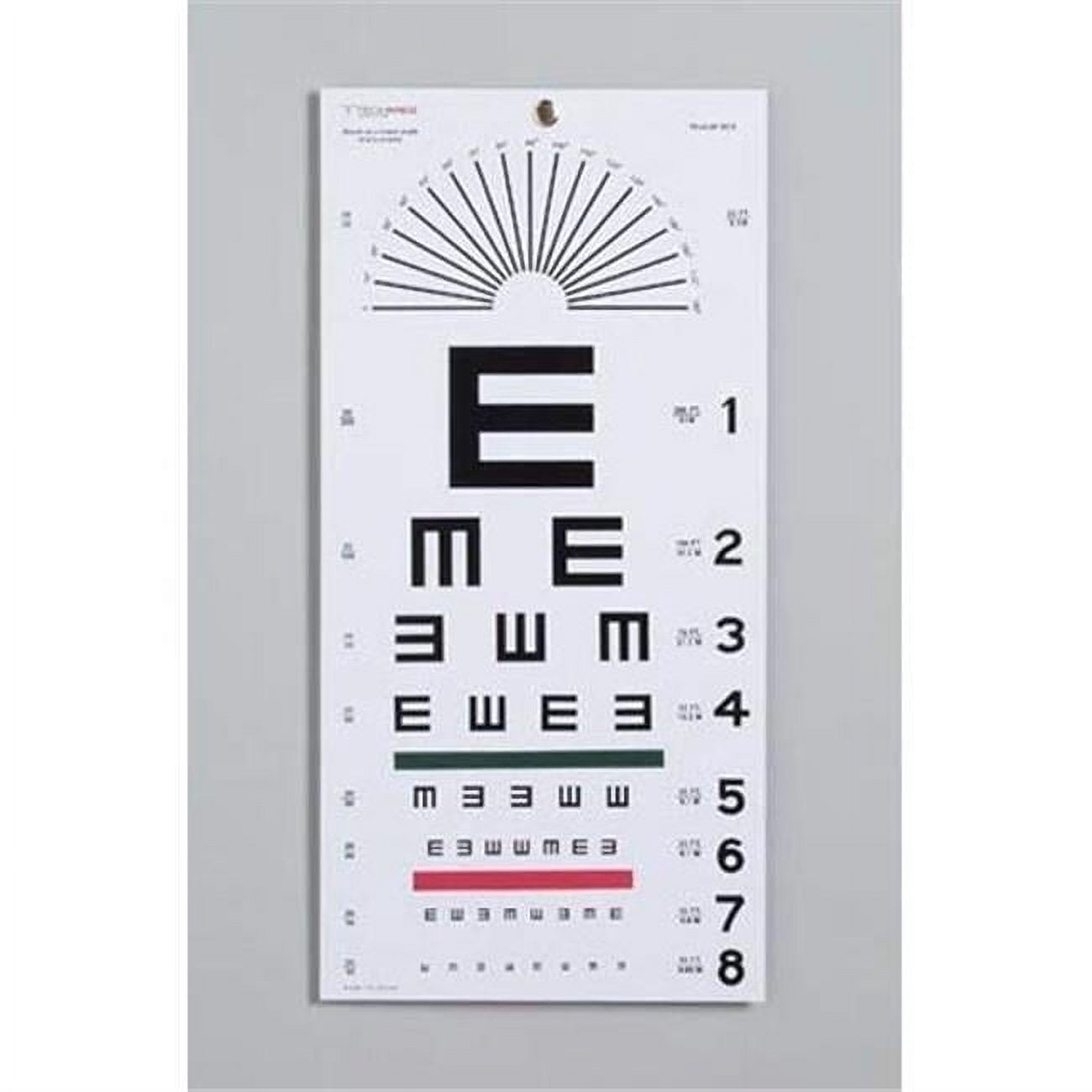 Tech Med Tumbling E Plastic Eye Test Chart - Walmart.com