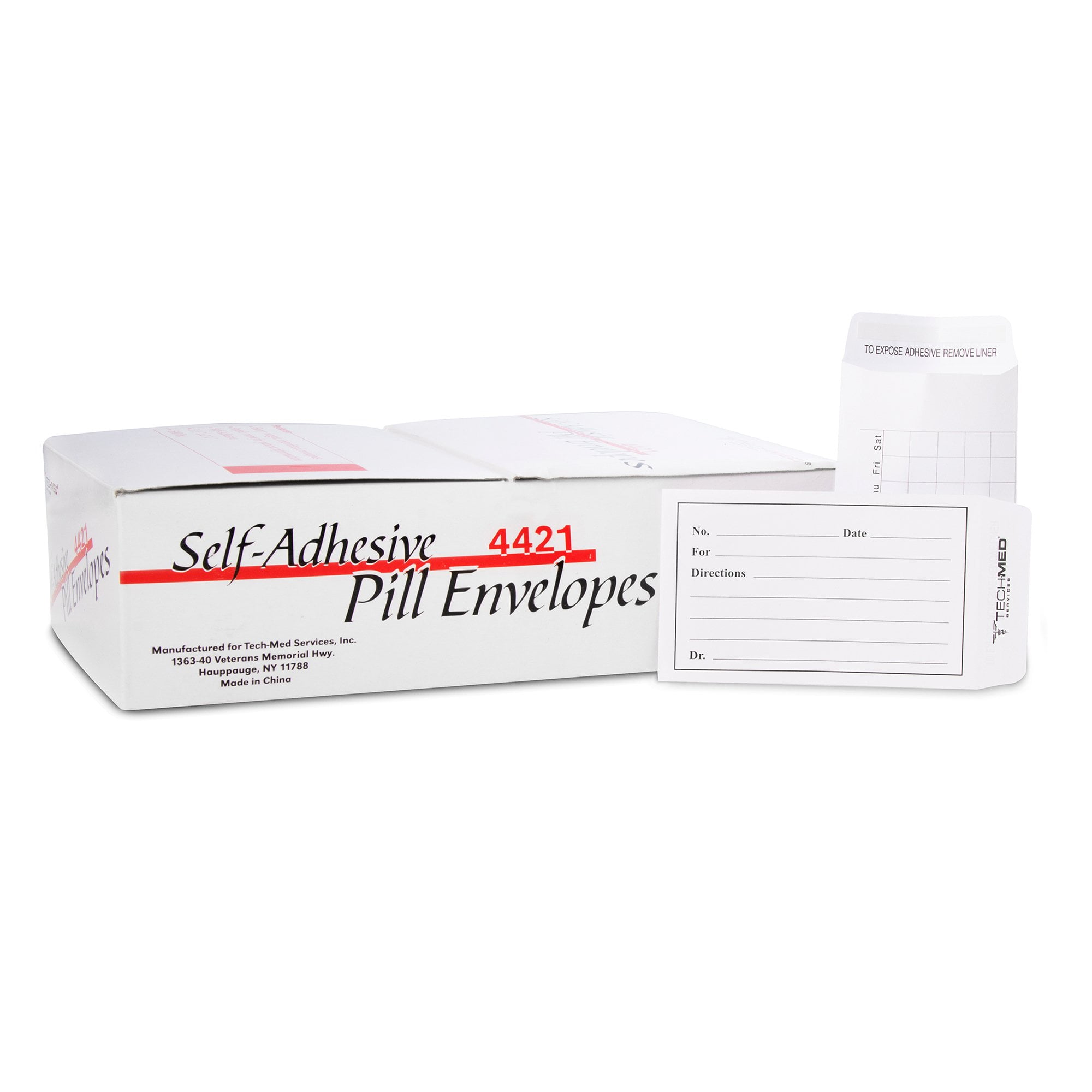 Tech-Med White Medication Envelope 4421 500 per Box - Walmart.com