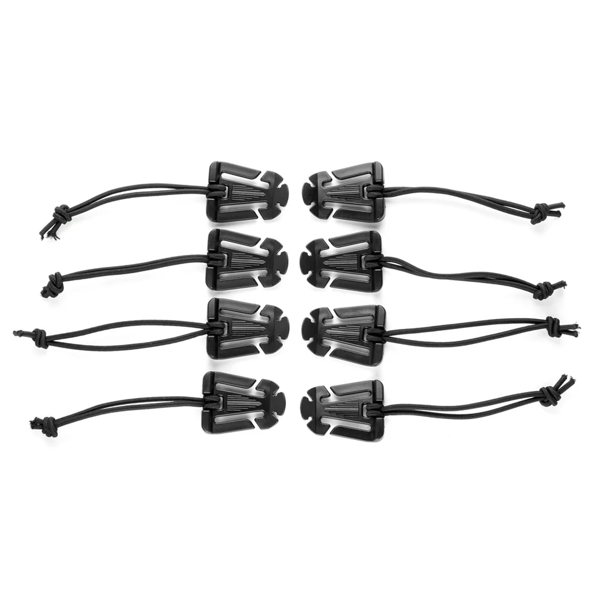 Tech Panel Clips (Web Dominators) Black | 8pc Kit Universal Strap and ...