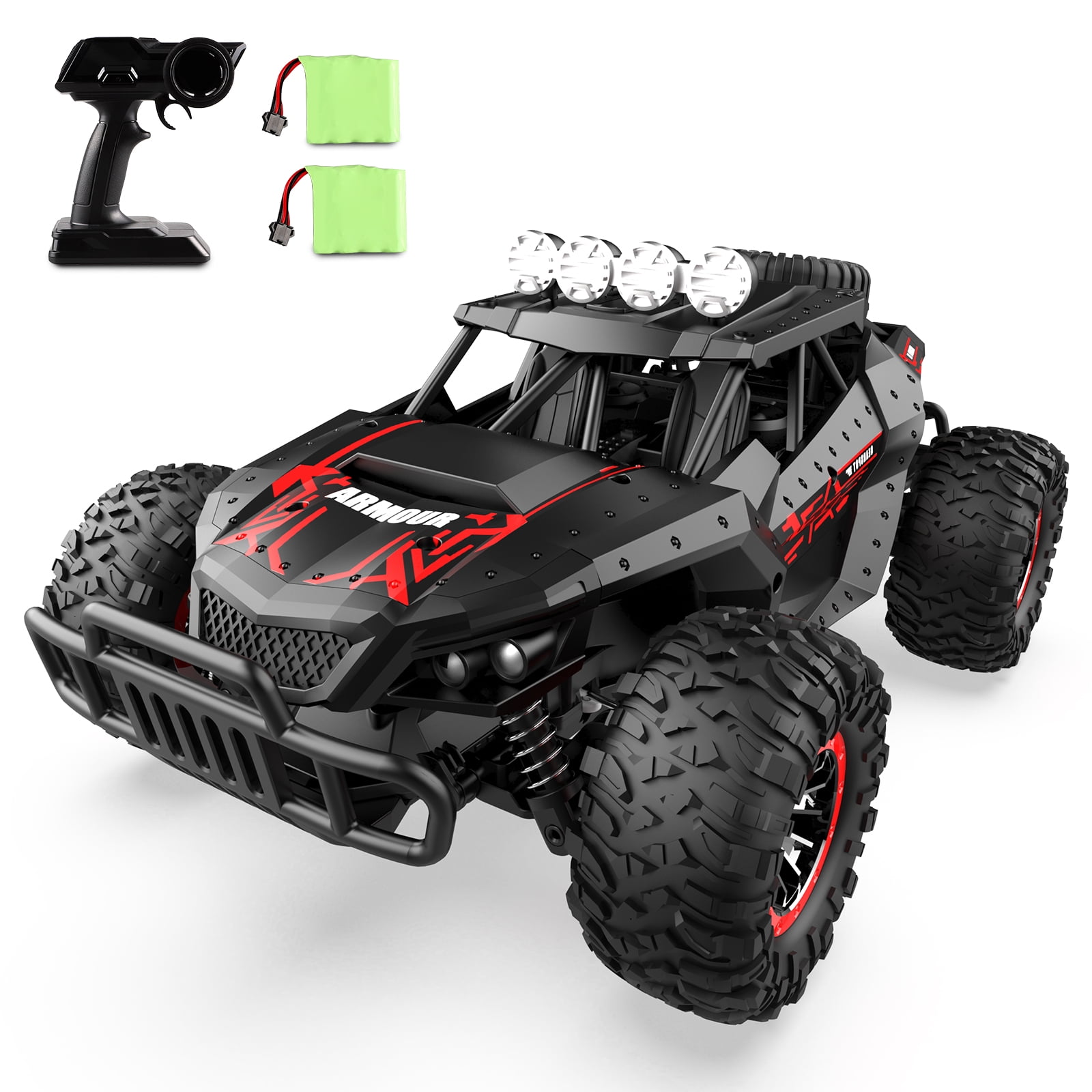 Tech RC 2WD 1:16 Remote Control Car All Terrain Off-Road RC Truck 2.4Ghz Monster Truck - Walmart.com