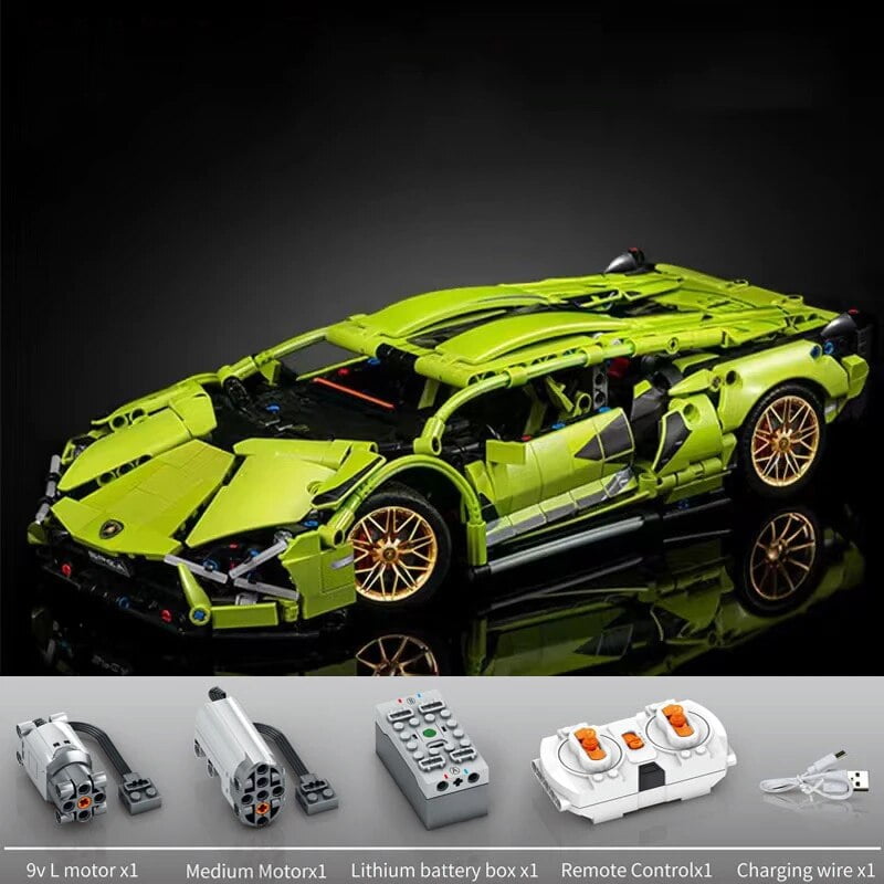Tech Racing Sports car Model Racing Remote control car toy building ...