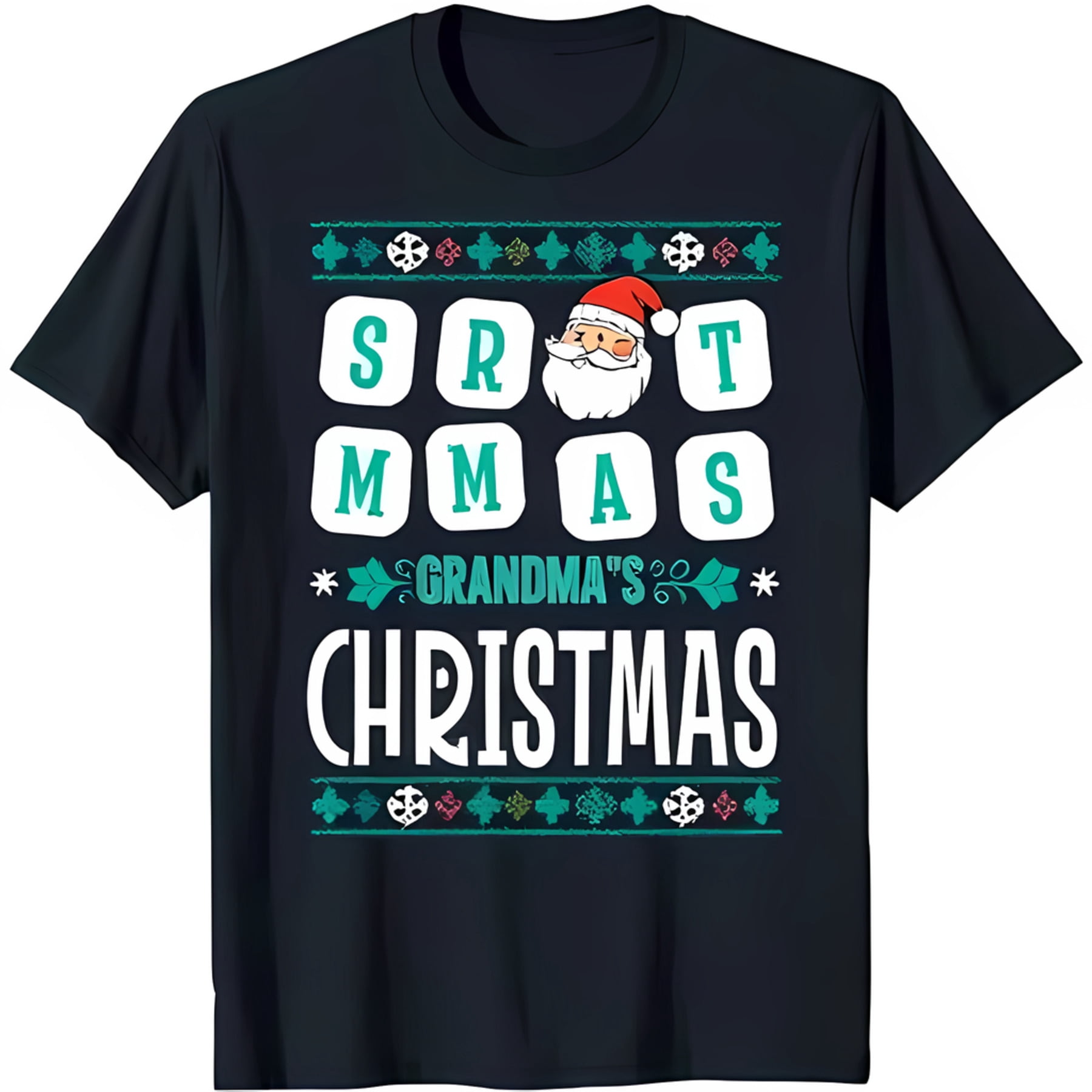 Tech Savvy Grandma's Christmas T-Shirt with Fun Keyboard Design ...