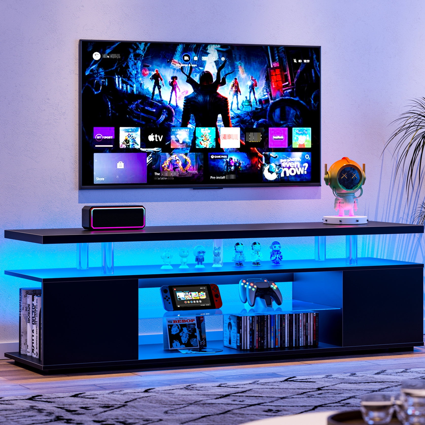 Tech - Savvy TV Stand | Enhance Gaming Experience in Primary Space ...