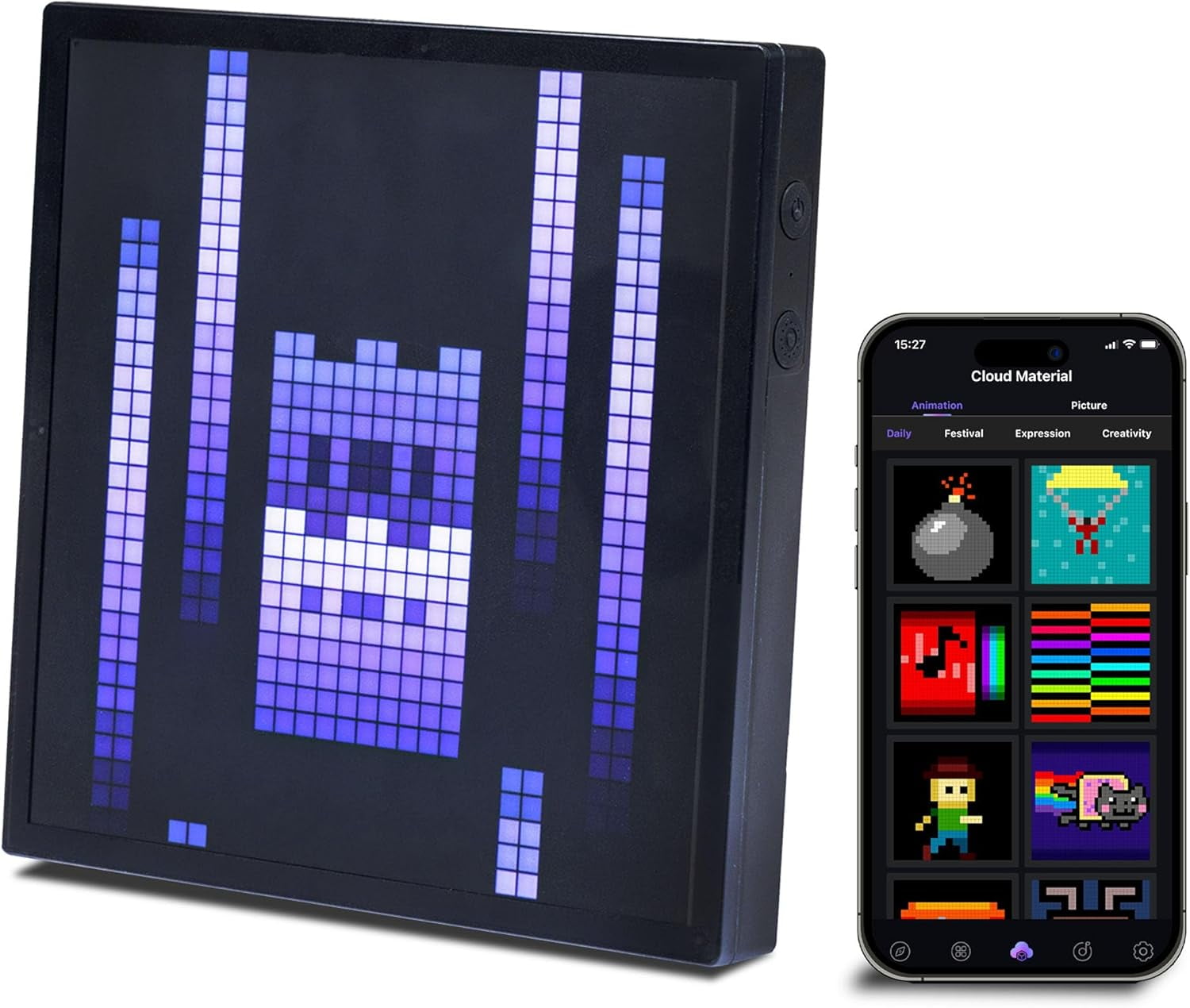 Tech Solutions Pixel Frame - 32x32 Programmable Display for Art ...